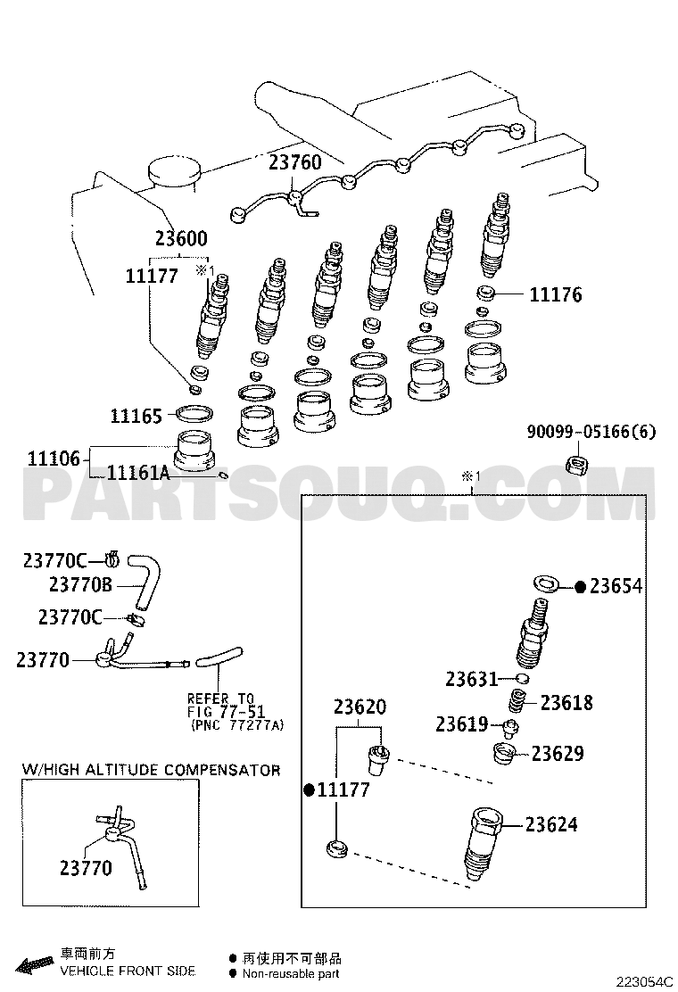Engine/Fuel/Tool | Toyota LAND CRUISER HZJ79R-TJMRS 04.2019 Parts ...